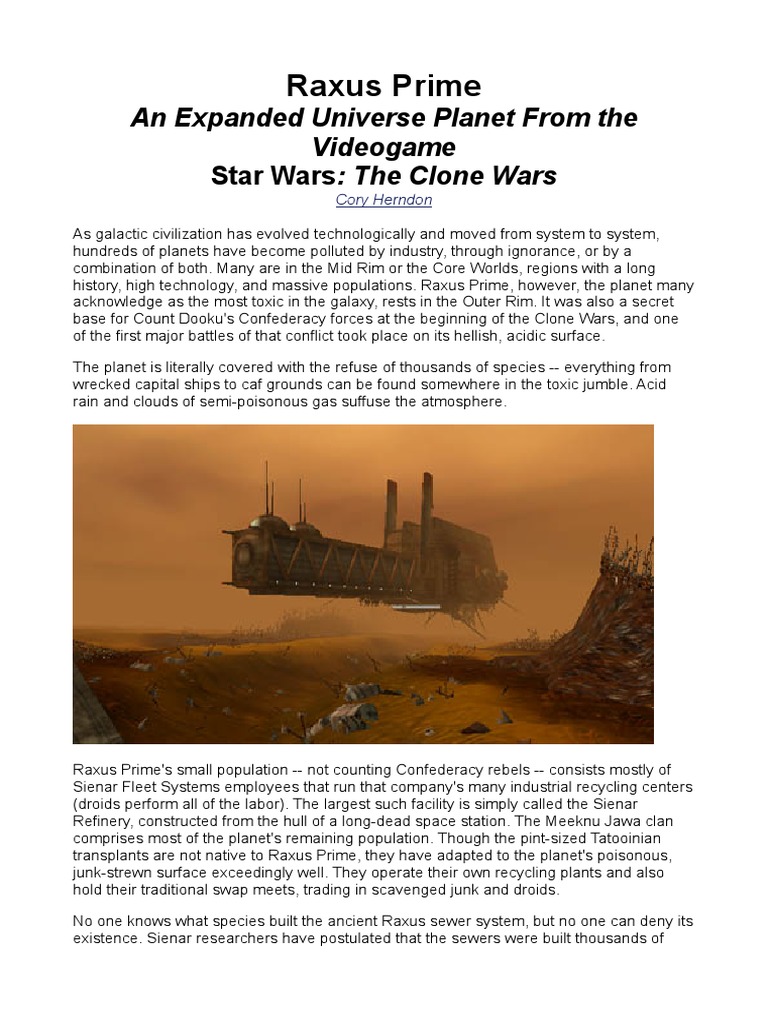 Raxus Prime | PDF | Planets | Stars