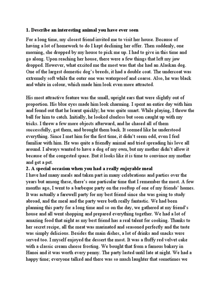 Speaking Part 2 | PDF | Harry Potter | J. K. Rowling