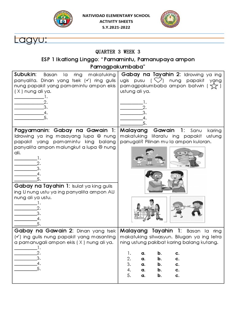 q3 w3 Activity Sheets | PDF