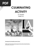 Module Culminating Activity Grade 12 Humss | PDF