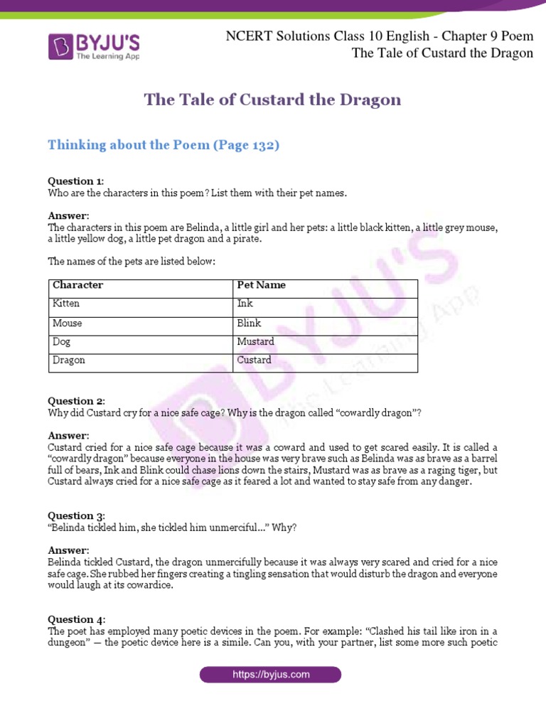 Ncert Solutions First Flight Class 10 English Poem Chapter 9 | PDF ...