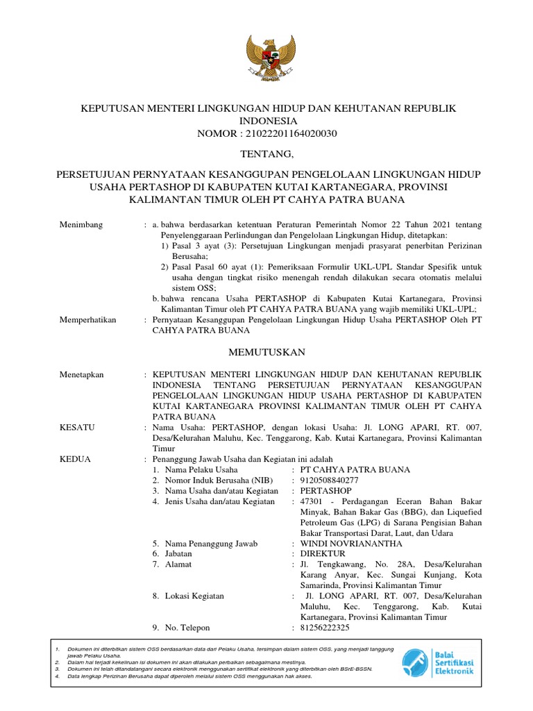 PKPLH Cahya Terbaru | PDF