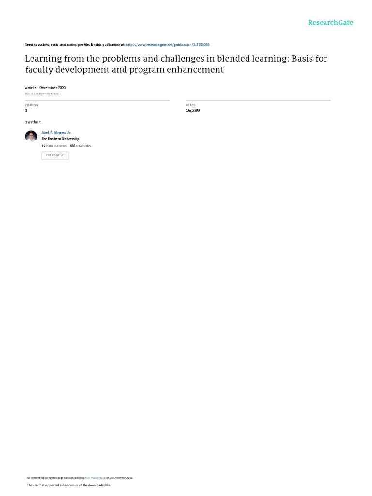 Blended Learning Challenges in Philippines | PDF | Educational ...