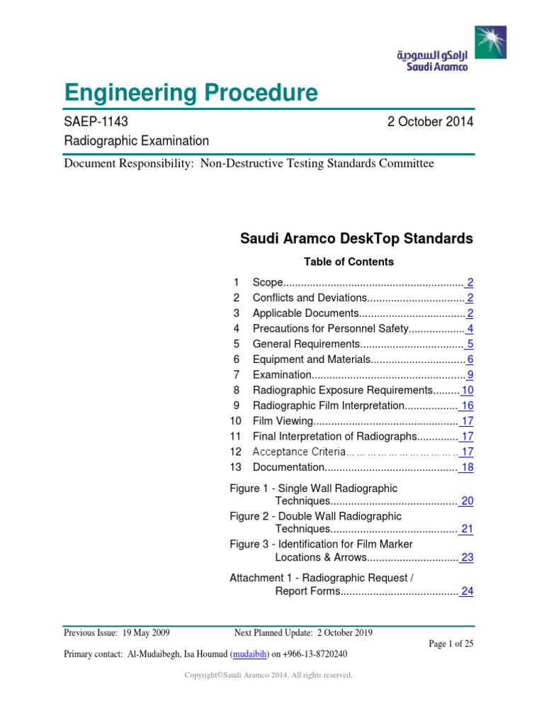 Saep-1143 RT | Download Free PDF | Nondestructive Testing | Radiography