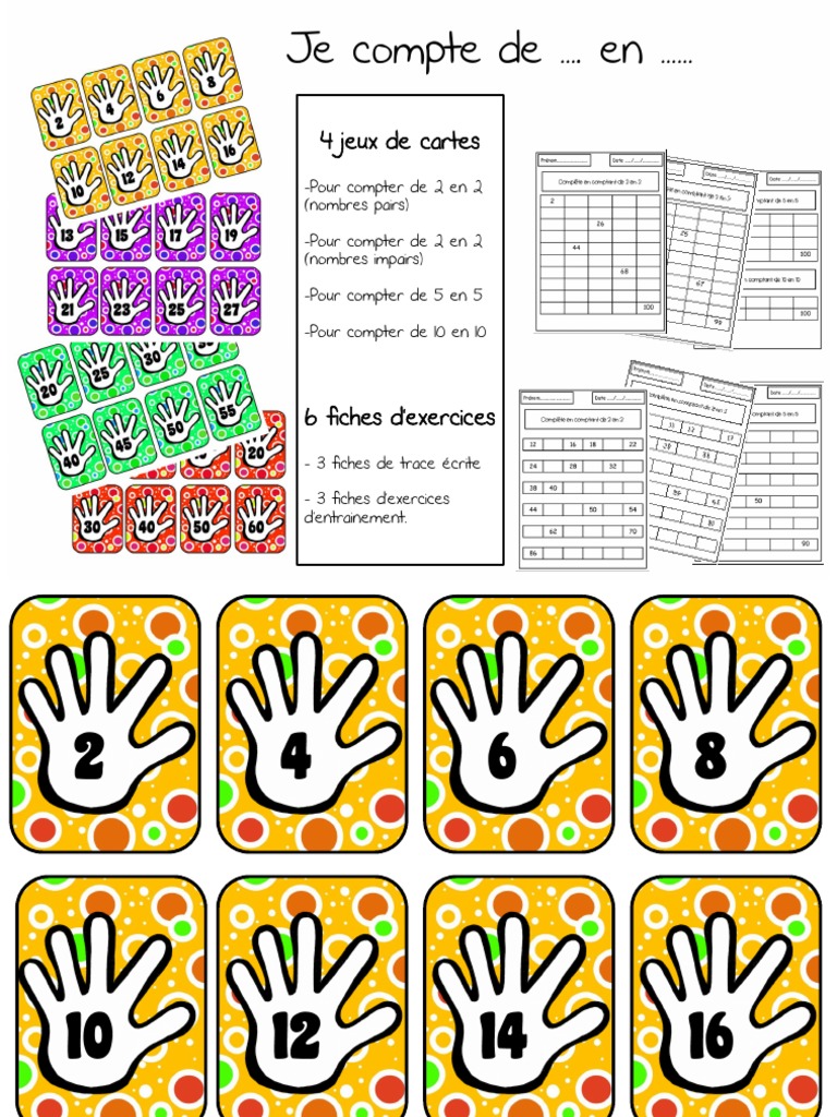 Comptage de 2, 5 et 10 en CE1 | PDF