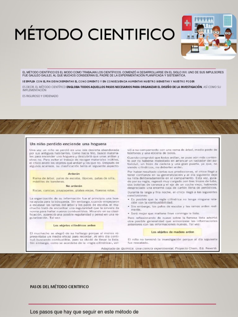 Metodo Cientifico Exposicion | PDF | Hipótesis | Experimentar