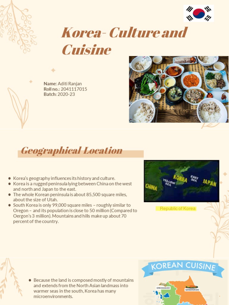 Korean Cuisine Assignment | PDF | Korean Cuisine | Food Ingredients
