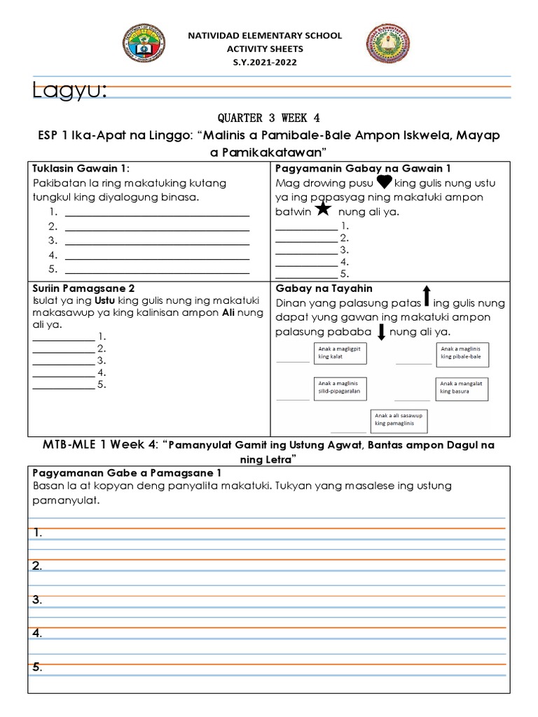 Q3 W4 Activity Sheets | PDF