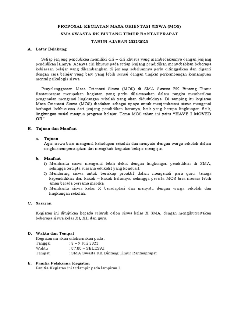 PROPOSAL MOS 2019 Katrin | PDF