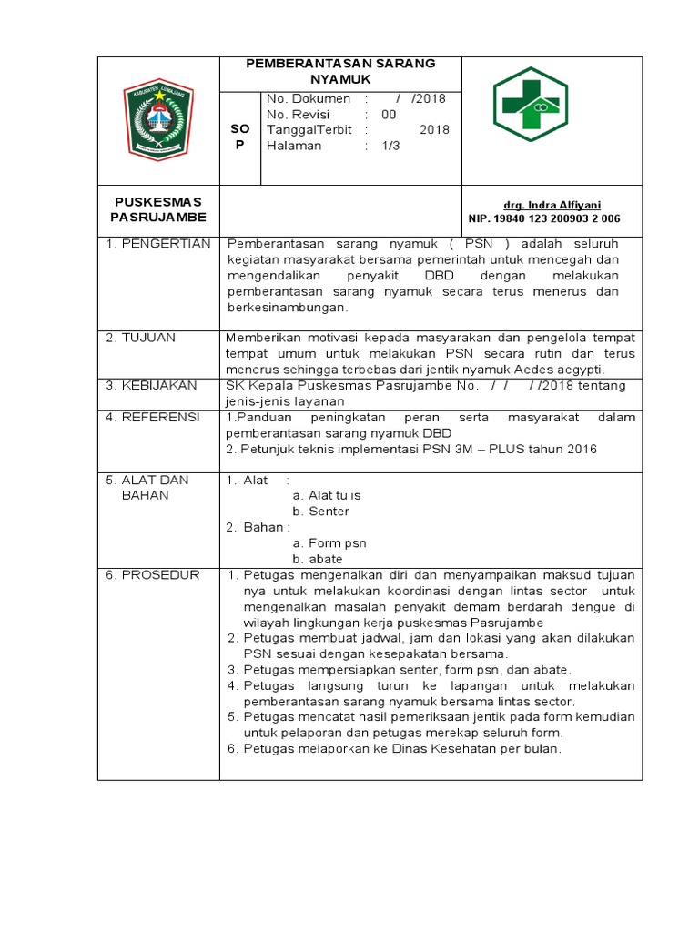 Pemberantasan Sarang Nyamuk DBD | PDF | Ilmu Sosial | Pengembangan Diri