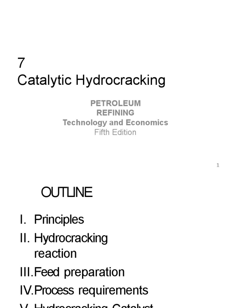 CH414 PRE (Hydrocracking) | PDF | Cracking (Chemistry) | Hydrogenation
