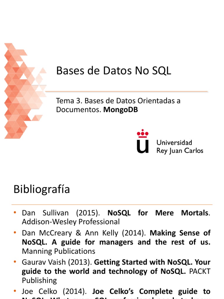(DIM BDNoSQL 2019 2020) 3.BD - Documentales - MongoDB | PDF | Mongo Db | Base de datos relacional