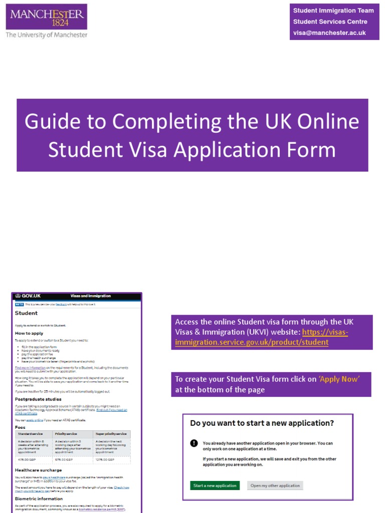 Guide To UK Student Visa Form | PDF | Travel Visa | Passport
