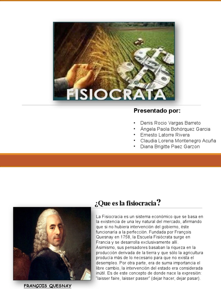 Fisiocracia: Definición y Principios Clave | PDF | Economias | Ciencias ...