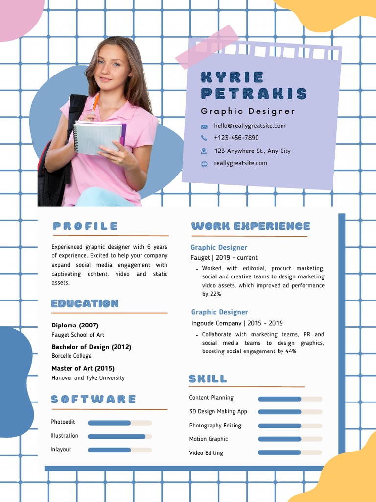 Kyrie Petrakis: Profile Work Experience | PDF | Graphic Design | Communication