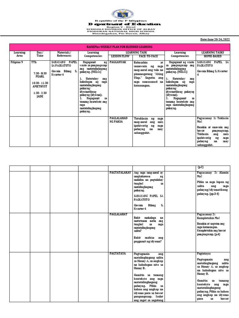 Raise Plus FILIPINO | PDF