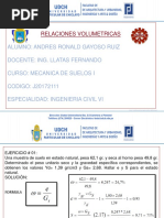 Formulario Relaciones Gravimétricas y Volumétricas | PDF | Mecánica de ...