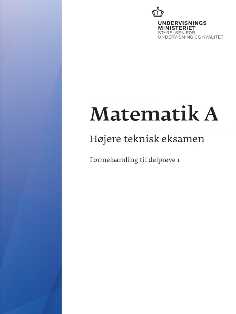 Formelsamling Matematik A HTX 2019 | PDF
