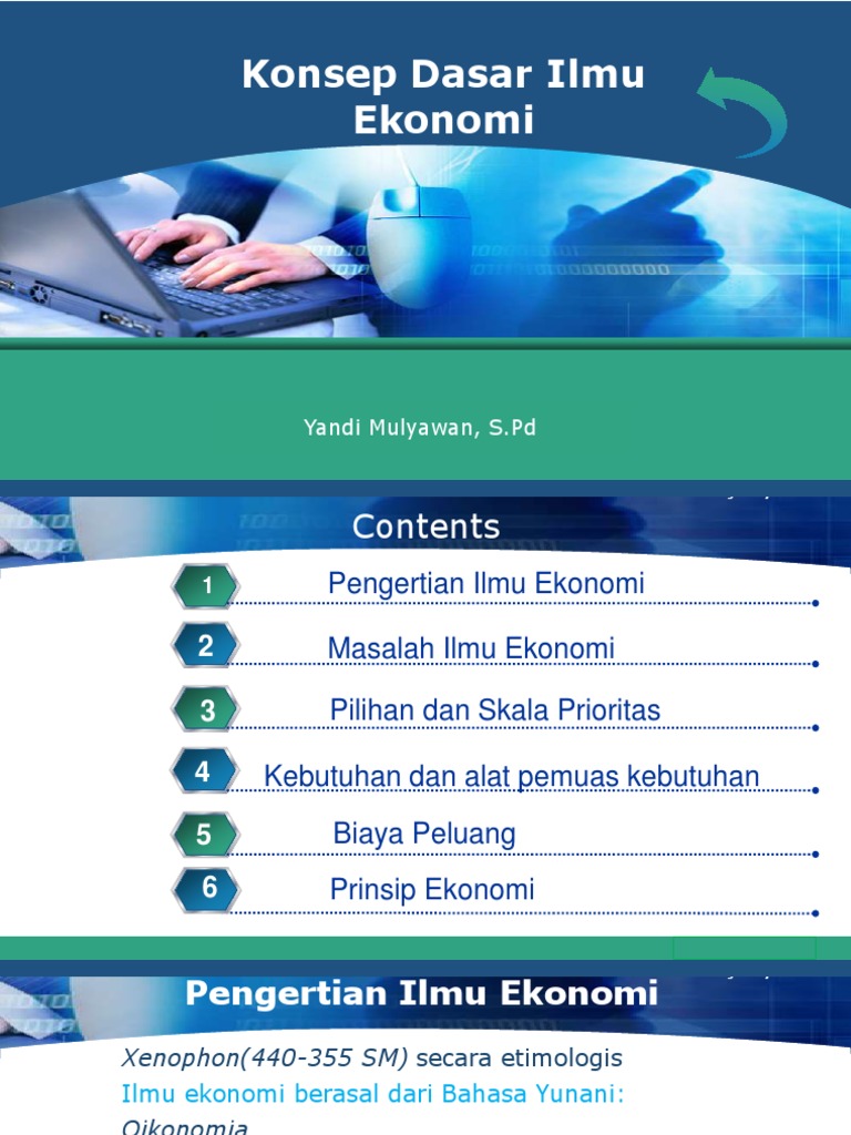 Konsep Dasar Ilmu Ekonomi | PDF | Bisnis