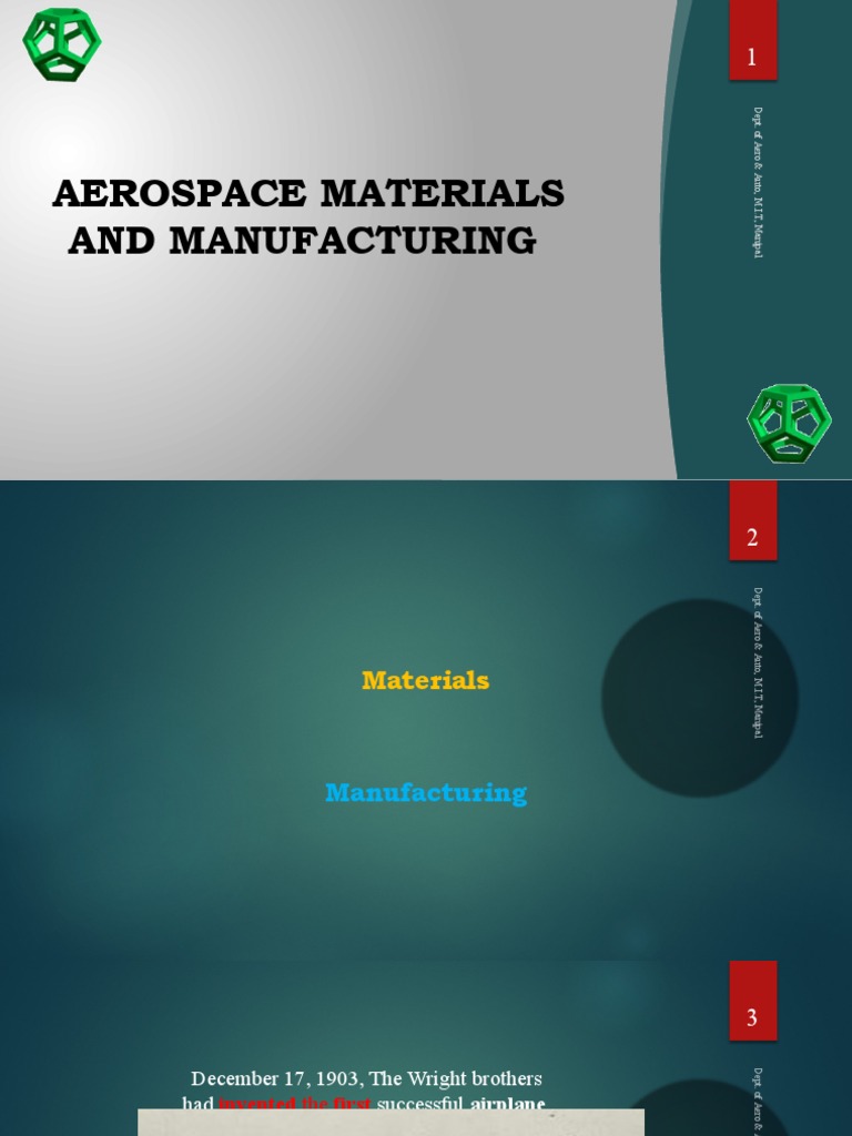 Aerospace Materials and Manufacturing | PDF | Crystal Structure | Plasticity (Physics)
