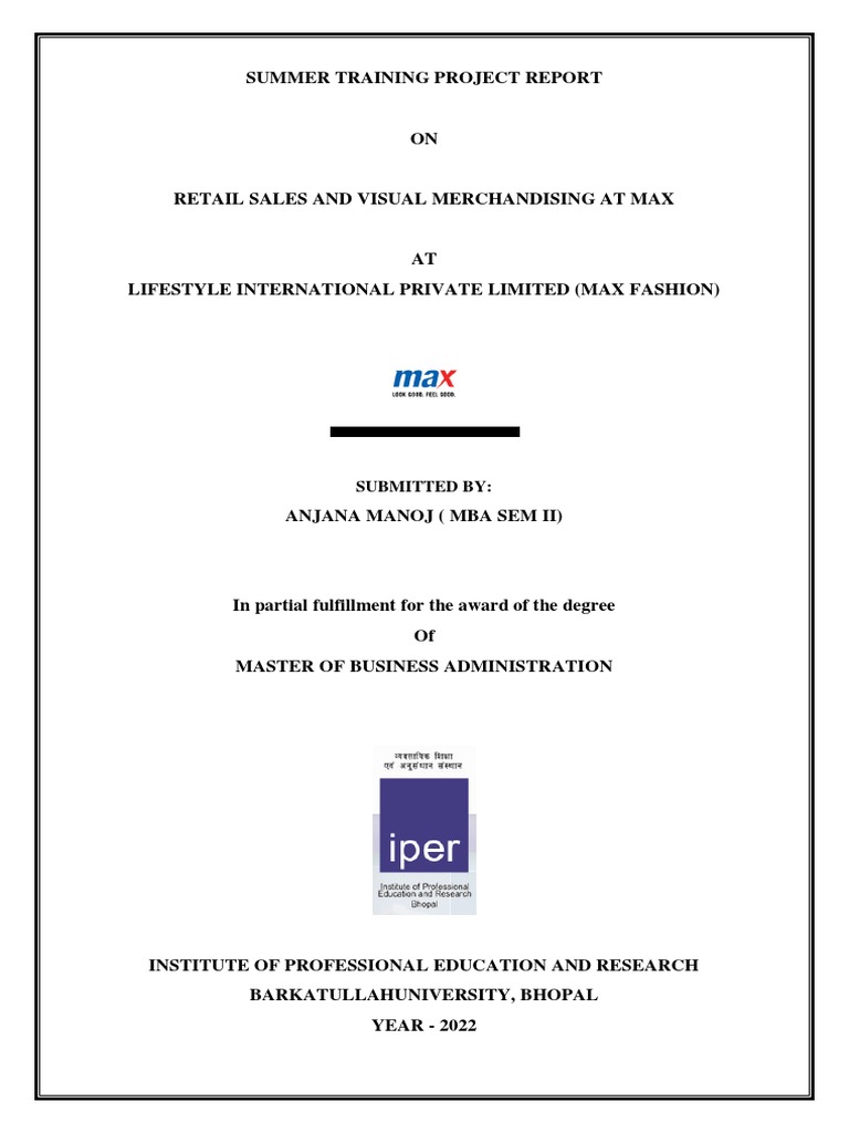 Sip Report | PDF | Retail | Merchandising