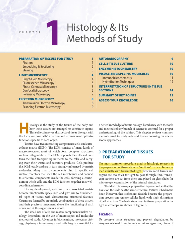 Histology Lab Reading Assignment1 | PDF | Microscopy | Histology