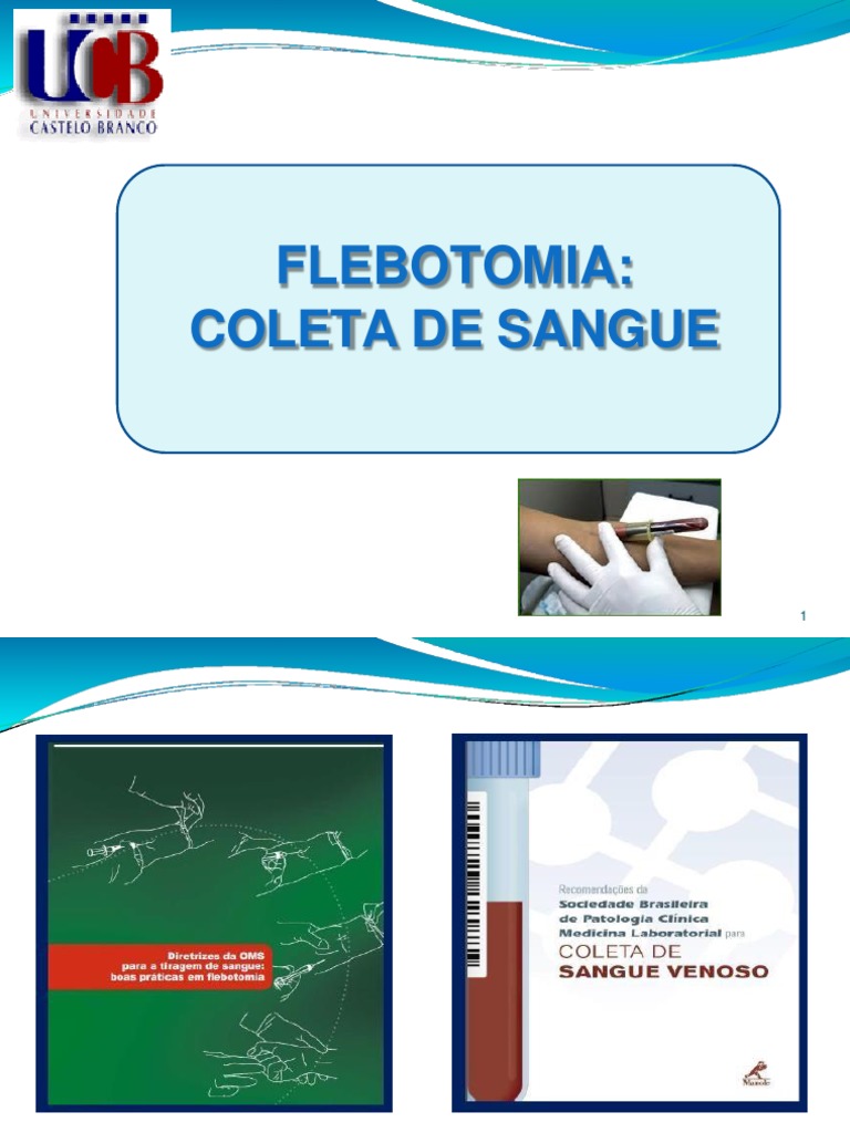 Aula Flebotomia 2021.2 | PDF | Sangue | Veia