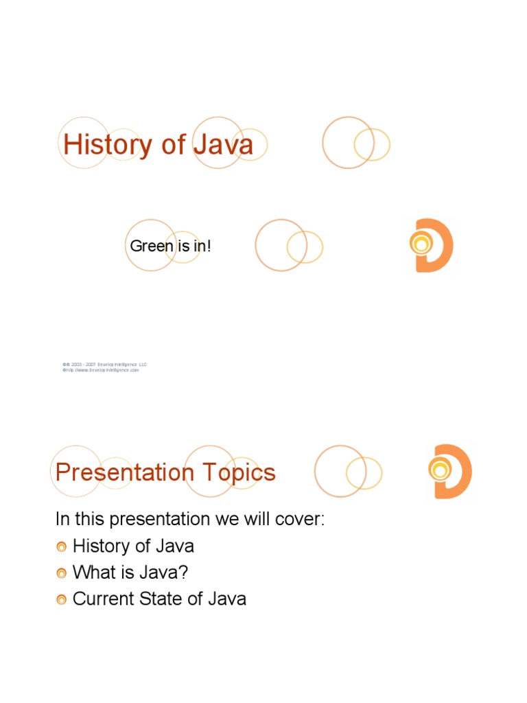 History of Java (PDF Library) | PDF | Java Virtual Machine | Java ...