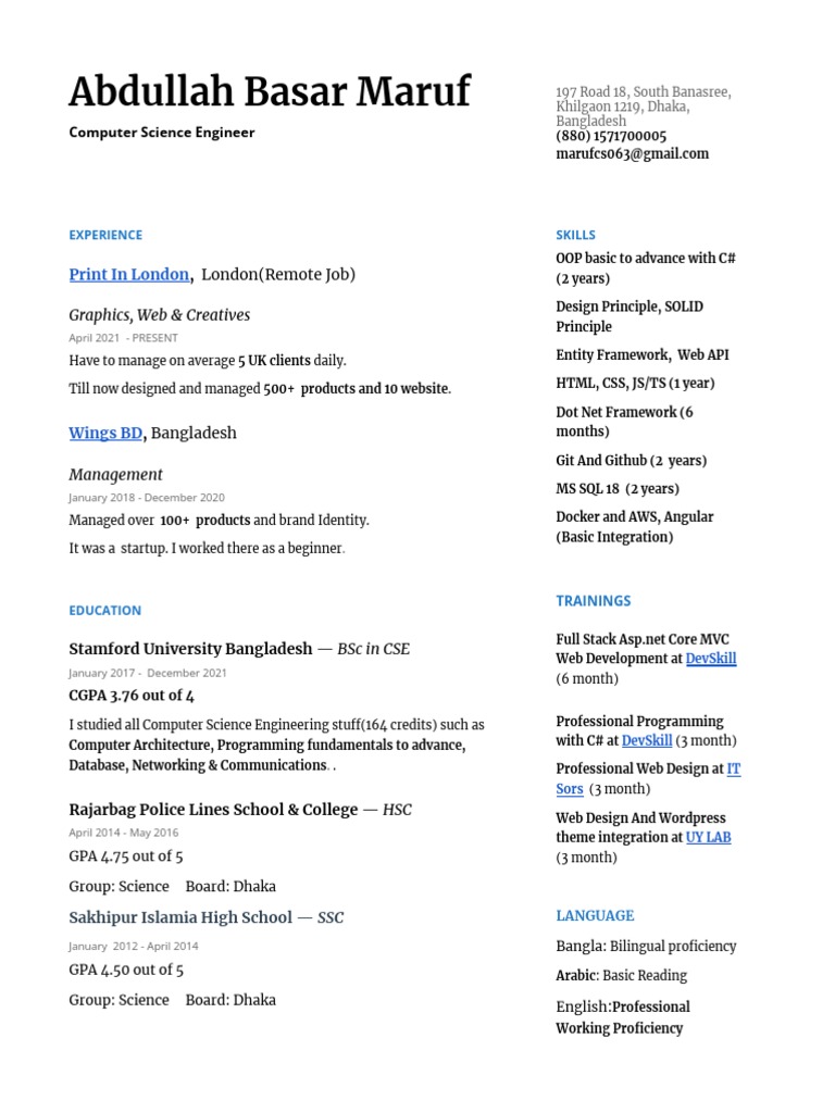 Abdullah Basar Maruf Cs | PDF | Computing