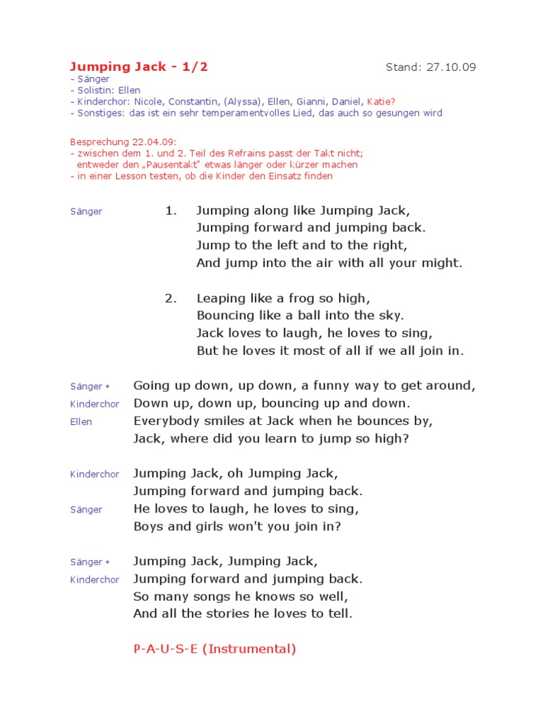 Jumping Jack | PDF