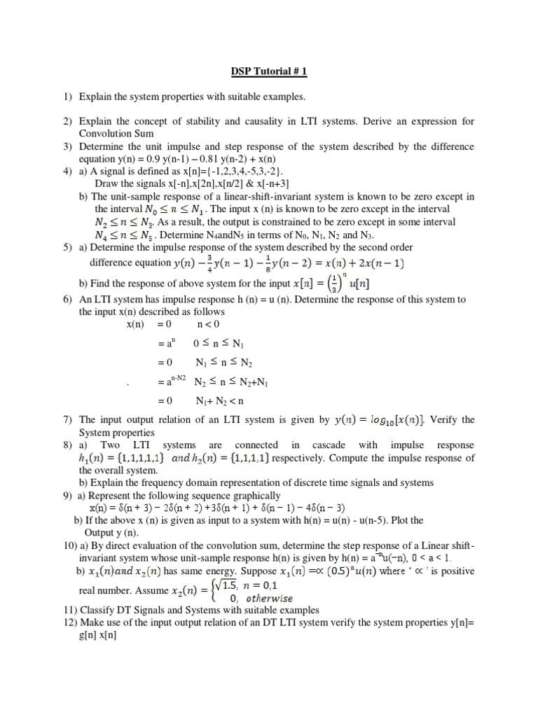 ECE III II DSP Content | PDF | Discrete Fourier Transform | Filter (Signal Processing)