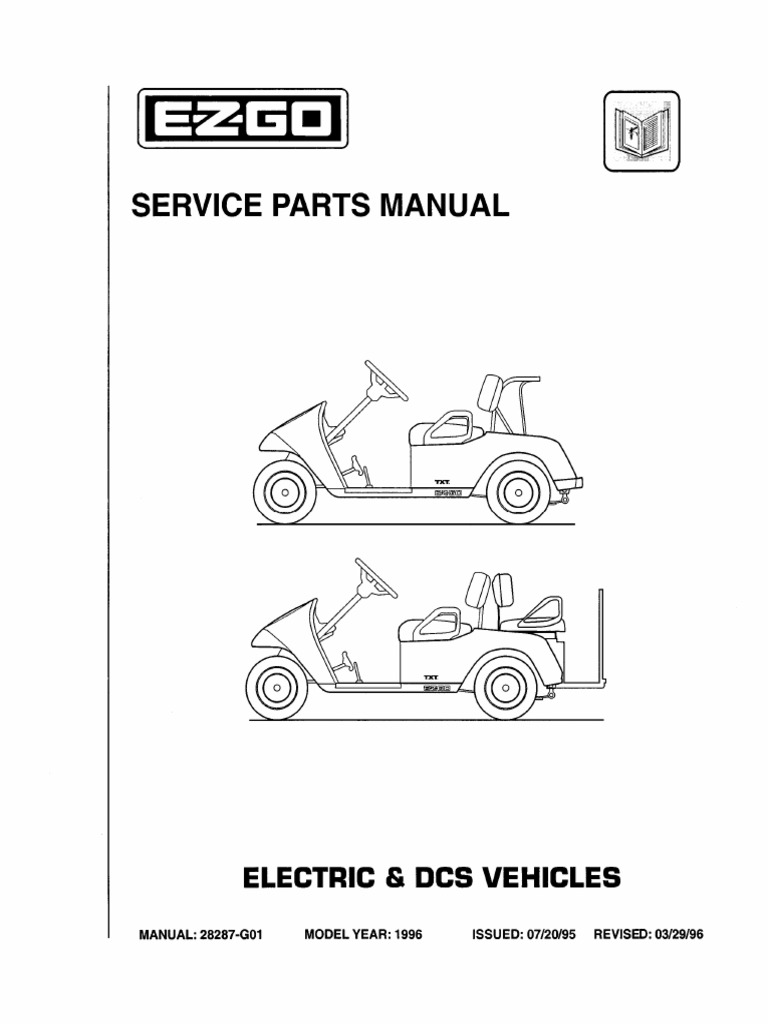 1996 EZ GO TXT Electric Golf Cart Manual | PDF