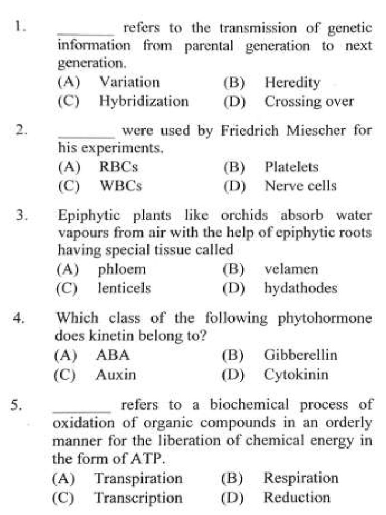 MHT-CET Paper-3 | PDF