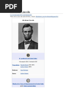 Biografía de Abraham Lincoln | PDF | Abraham Lincoln | Guerra civil ...