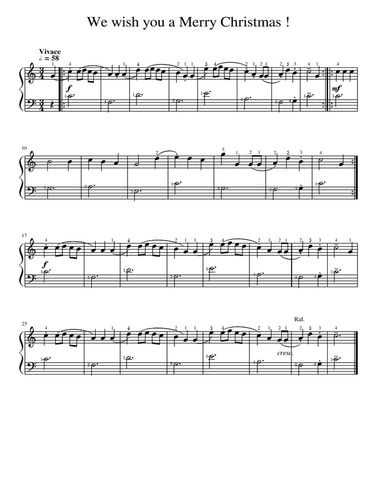 We Wish You A Merry Christmas | PDF