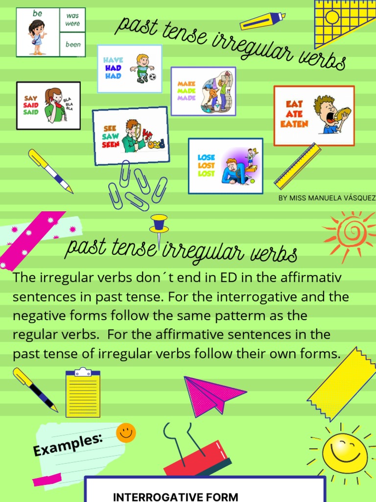 Past tense irregular verbs guide | PDF