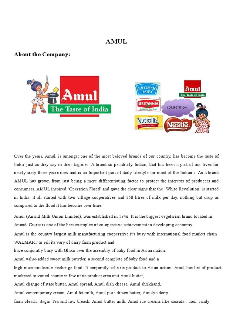 Amul | PDF | Consumer Behaviour | Brand