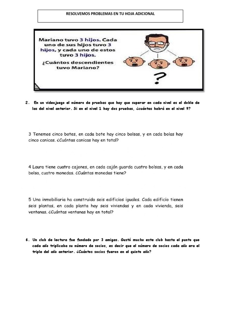 Hoja Adicional-Potencias | PDF