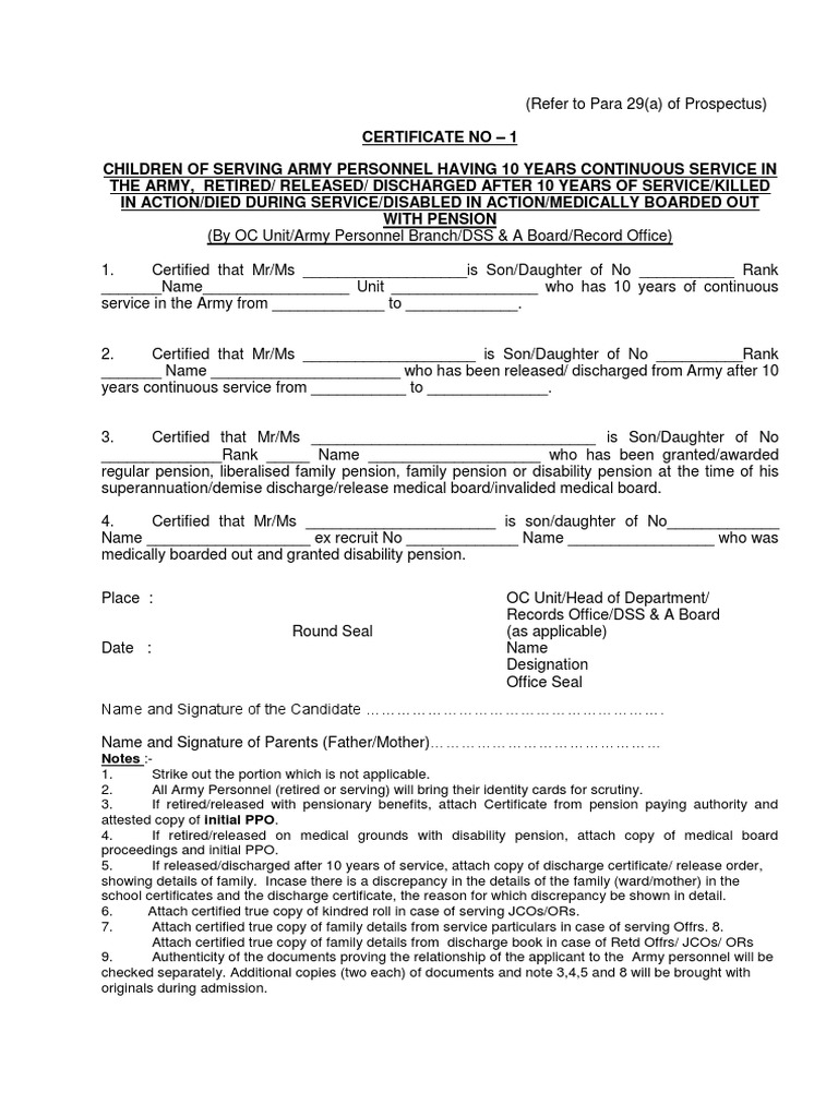 AIT Certificate 1 | PDF | Military Discharge | Government