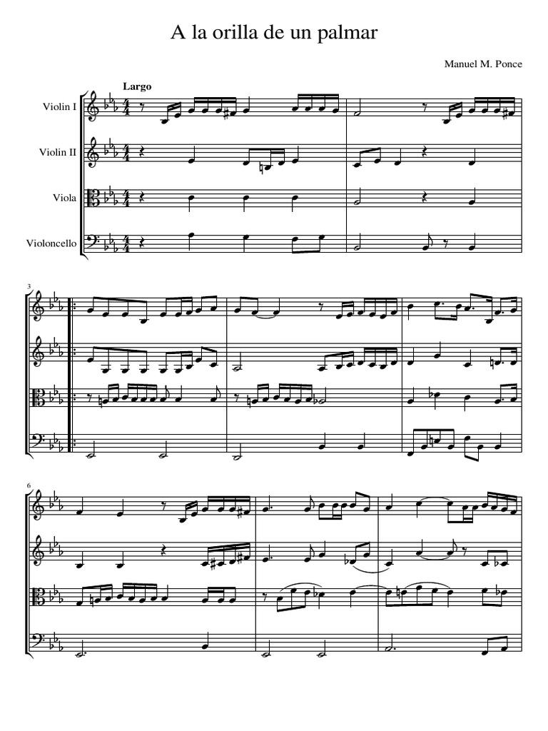 A la orilla de un palmar | PDF | Continuous Pitch Instruments | Baroque ...