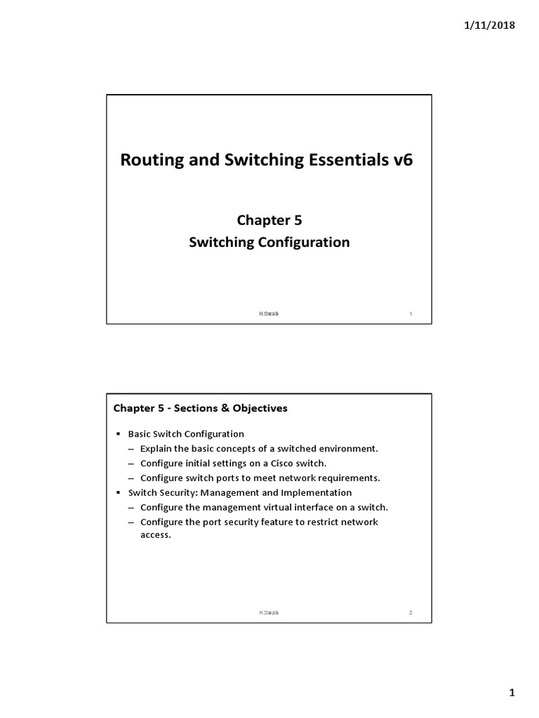 Chapter 5 Switch Configuration | PDF | Booting | Network Switch