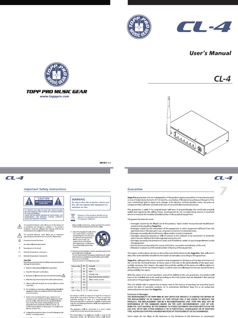 Cl-4 Topp Pro - v1.1 | PDF | Port (Computer Networking) | Wireless ...