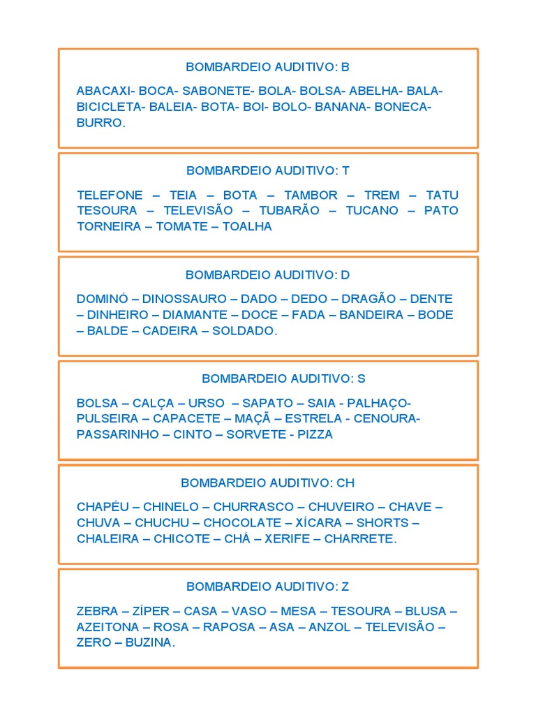 Bombardeio Auditivo | PDF