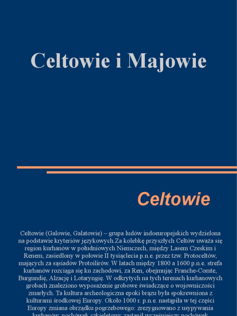 Celtowie I Majowie | PDF