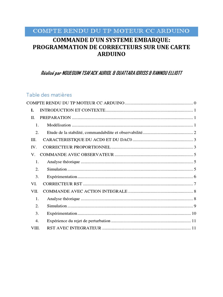 TPMCC Auriol Idriss Elliott | PDF | Informatique | Théorie du contrôle