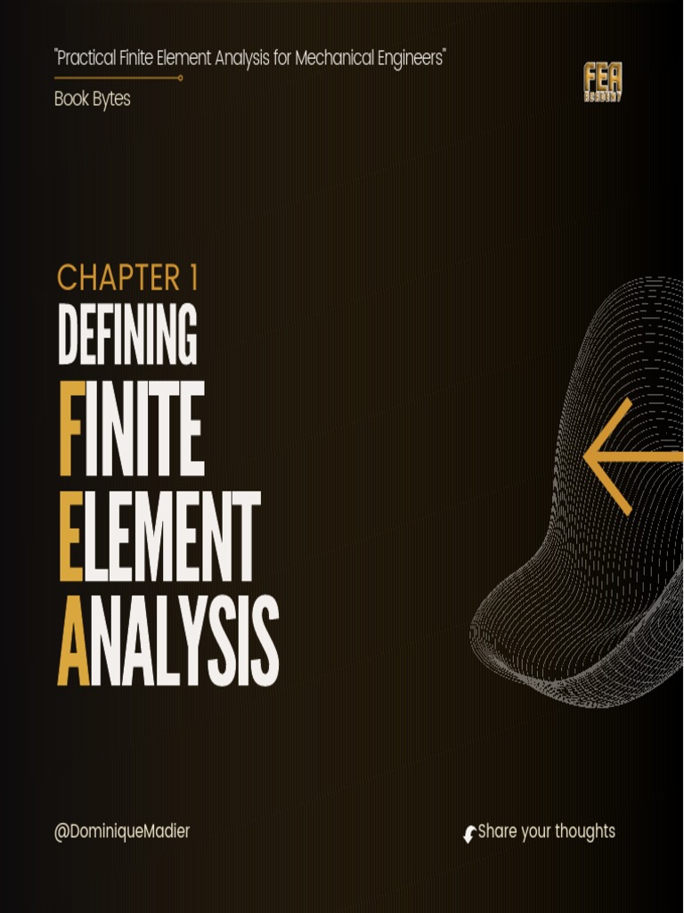 Practical Finite Element Analysis For Mechanical Engineers - Dominique Madier - Ch1 | PDF ...