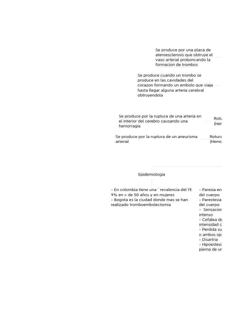 ACV | PDF | Isquemia | Carrera