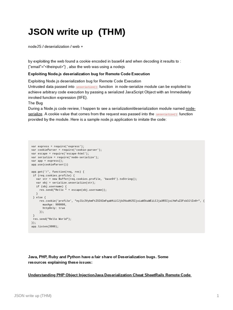 JSON_write_up__(THM) | PDF | Http Cookie | Computing