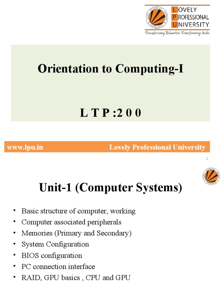 Lecture 1 CSE 111 | PDF | Input/Output | Computer Data Storage