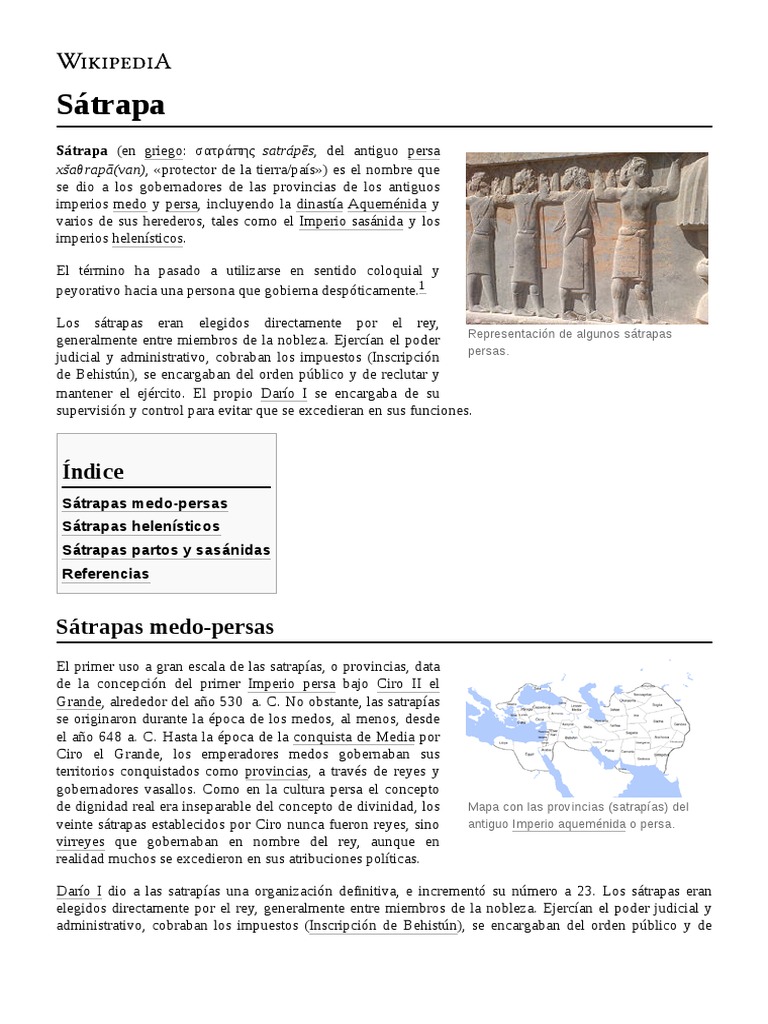 Sátrapa | PDF | Imperio aqueménida | Superpoderes